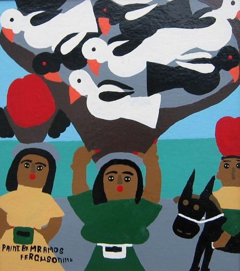 In Amos Ferguson’s Artworks, the Bahamas Is A Paradise Untouched By ...